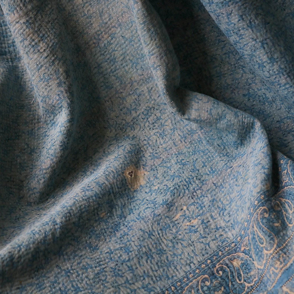 Rupa Kantha (Pink & Beige with Blue) - Shenouk